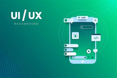 그라데이션 Uiux 배경 무료 벡터