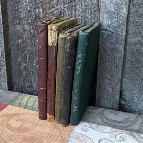 Set Of 5 Antique Arithmetic And Math School Textbooks From The 1800s Etsy