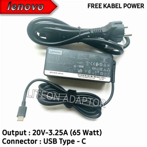 Promo Adapter Charger Laptop Lenovo Thinkpad Usb Type C W Original Watt Diskon Di