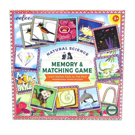 Natural Science Memory And Matching Game By Eeboo Ram Shop