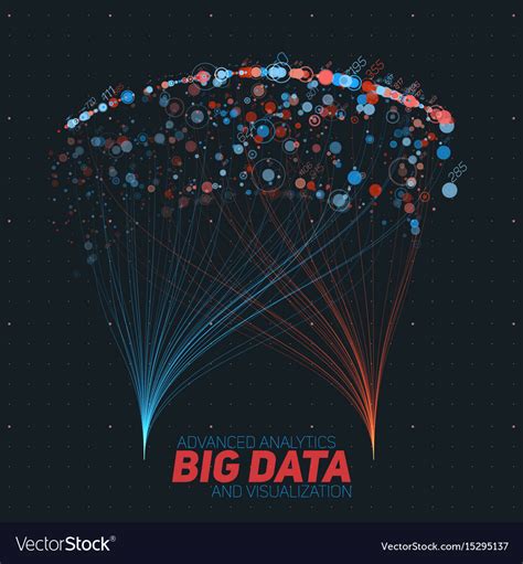 Abstract Colorful Big Data Information Royalty Free Vector