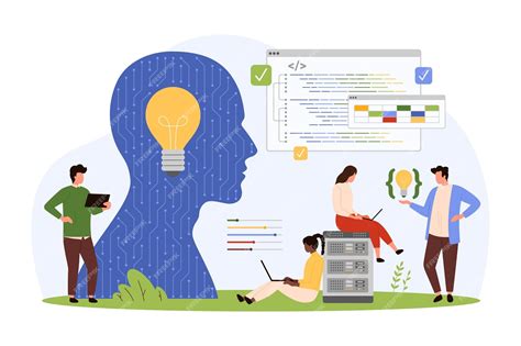 Premium Vector Development Of Software Code By Artificial