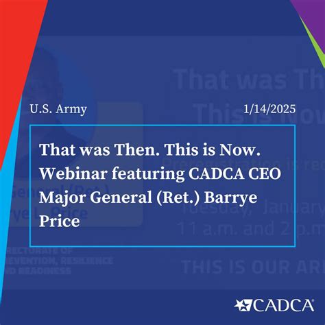 Cadca On Linkedin In Case You Missed It Cadcas President And Ceo Major General Ret …