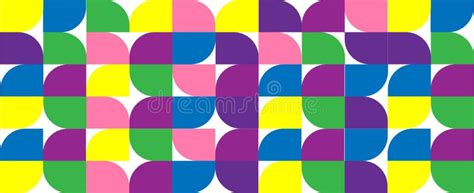 A Pattern Of Semicircles Seamless Geometric Background The Vector Shape Of A Semicircle Stock