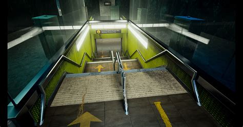Subway Stairs Unreal Engine 5 On Behance