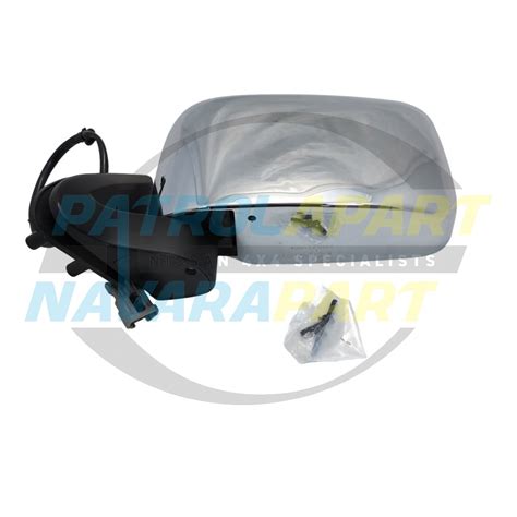 Left Hand Electric Chrome Mirror Nissan Navara D22 4wd 2001 On