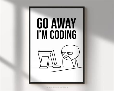 Funny Programmer T Printable Wall Art Programming Print Coder