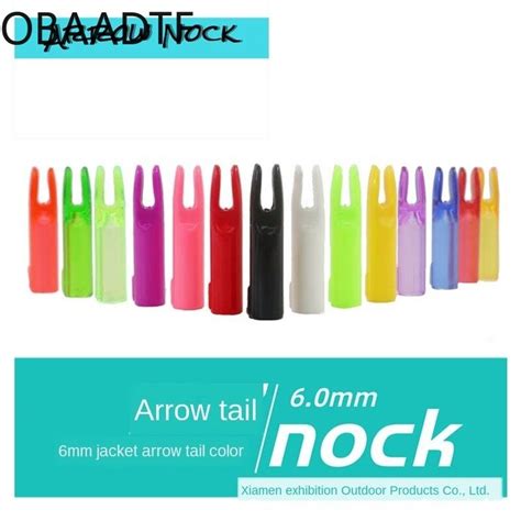 Obaadtf 6mm 재킷 화살 꼬리 슈팅 양궁 액세서리 화살 꼬리 활과 화살 유리 섬유 샤프트 특수 액세서리 100 개 사냥