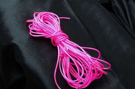 10 Yards 2mm Satin Rattail Cord Rat Tail Jewelry Making Macramé Braid Neon Pink Etsy
