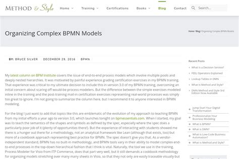 Organizing Complex Bpmn Models Bpi The Destination For Everything Process Related