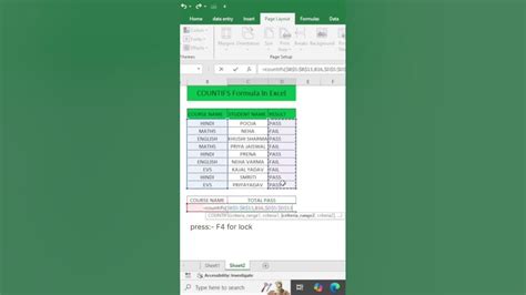 Countif Formula 😜exceltipsandtricks Computereducation Exceltips