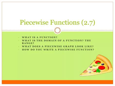 Ppt Piecewise Functions 2 7 Powerpoint Presentation Free Download Id 2862709