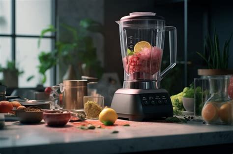 Premium Photo A Person Using A Highspeed Blender To Prepare A