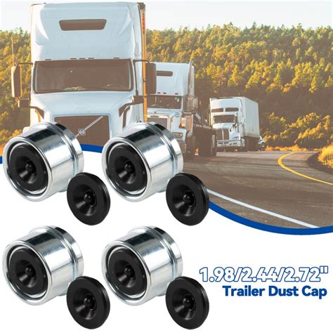 트레일러 액슬 휠 허브 커버 덱스터 Ez 윤활유 베어링 더스트 캡 컵 그리스 커버 보트 캠핑카 Rv 여분 고무 플러그 198 인치 244 인치 272 인치