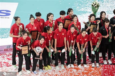 女排亚洲杯 中国女排夺得亚军新浪图片