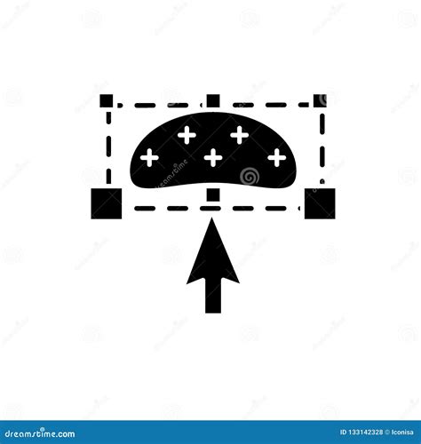 Object Transform Black Icon Vector Sign On Isolated Background Object