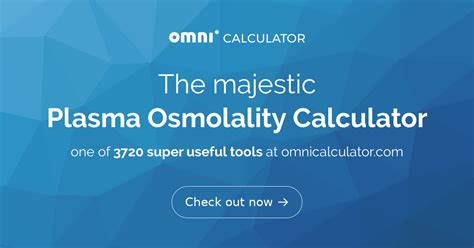 Plasma Osmolality Calculator
