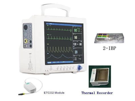Patient Monitor Icu Cms7000 With Printer 2 Ibp Etco2 Multi Parameter Ecg Respiration Nibp