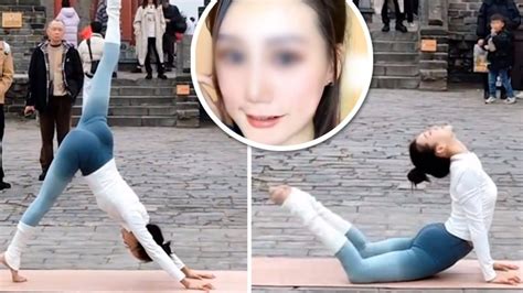 ‘dirty And Ugly China Yoga Influencer Struts Stuff At Ancient Site