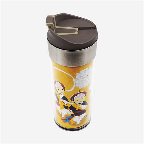 샵오브코리아 한국의아침 한복 카페텀블러 사물놀이 전통 문화를 소재로 만든 텀블러