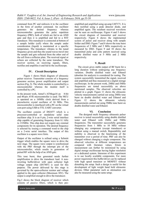 Design Of Microcontroller Based Multi Frequency Ultrasonic Pulser Receiver Pdf