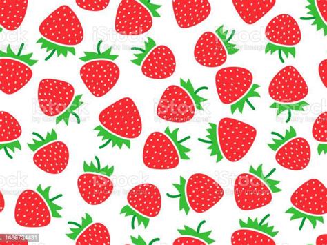 흰색 바탕에 빨간 딸기가 있는 매끄러운 패턴 씨앗을 가진 빨간 딸기입니다 딸기 달콤한 딸기입니다 포스터 포장지 및 월페이퍼를