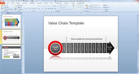 Free Value Chain PowerPoint Template Free PowerPoint Templates SlideHunter Com