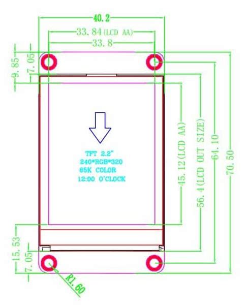 2 2 inch uart protocol display uart rs232 rs485