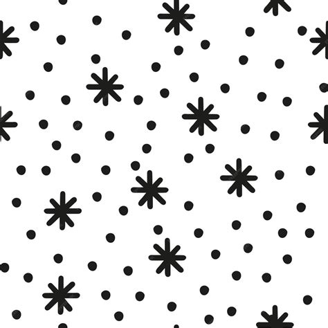 Premium Vector Cute Snowflakes Pattern In Modern Scandinavian Style In Vector