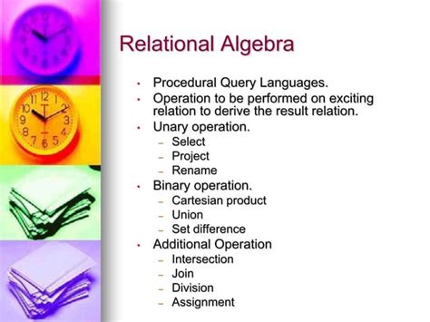 Relational Algebra Tuple Relational Calculus Database Management