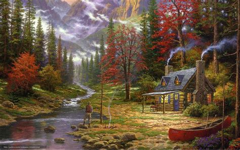 Thomas Kinkade Desktop Wallpapers Top Free Thomas Kinkade Desktop