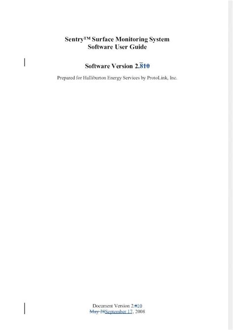 Pdf Sentry User Guide Dokumentips