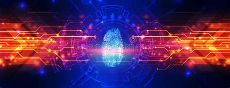 Fingerprint Authorization Access Concept Personal Data Information Security Stock Image Image