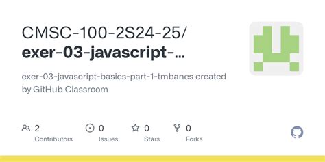 Github Cmsc S Exer Javascript Basics Part Tmbanes Exer Javascript Basics