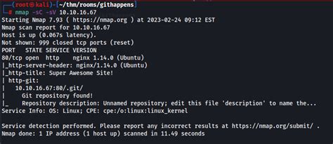 tryhackme git happens write up today i will be covering the “git