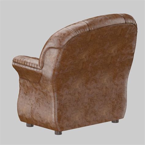 가죽 안락 의자 3d 모델 19 Max Obj Fbx Free3d