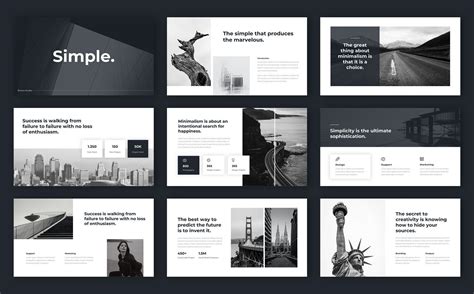 Simple Minimal Powerpoint Template Presentation Template 136555