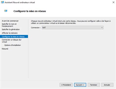 Hyper V comment créer une VM Debian Linux