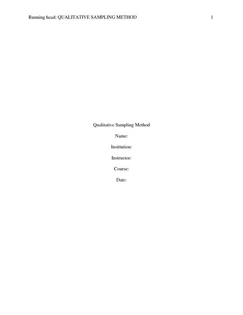 Solution Qualitative Sampling Methods Studypool