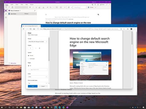 How To Use The New Microsoft Edge Print Features Windows Central