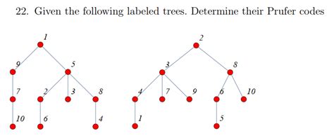 Solved 22 Given The Following Labeled Trees Determine