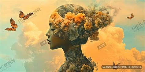 Ai创作图壁纸人形蝴蝶 创意合成图片 蝴蝶梦幻境界 创意唯美女孩 超现实的氛围 梦想生态环境 电脑合成图 超现实美学 海报合成设计 创意合成 蝶变美女 当代奇幻 秋思蝴蝶 精致女人蝴蝶 Cgi