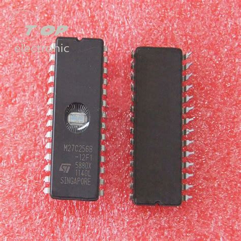 5pcs Ic M27c256b 12f1 27c256 Eprom Uv 256kbit Cdip 28 St New High