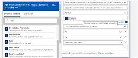 Build Logic App For Dynamics 365 Ce To Create A Task Record When A Lead