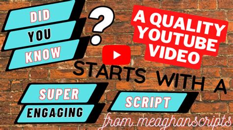 Write A Super Engaging Youtube Video Script By Meaghanscripts Fiverr