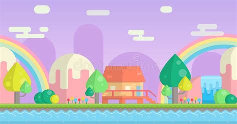 Parallax Background Fantasy Stock Illustrations 2492 Parallax
