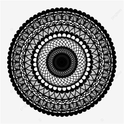 검은 만다라 이슬람 패턴 이슬람의 만다라 검은색 Png 일러스트 및 Psd 이미지 무료 다운로드 Pngtree