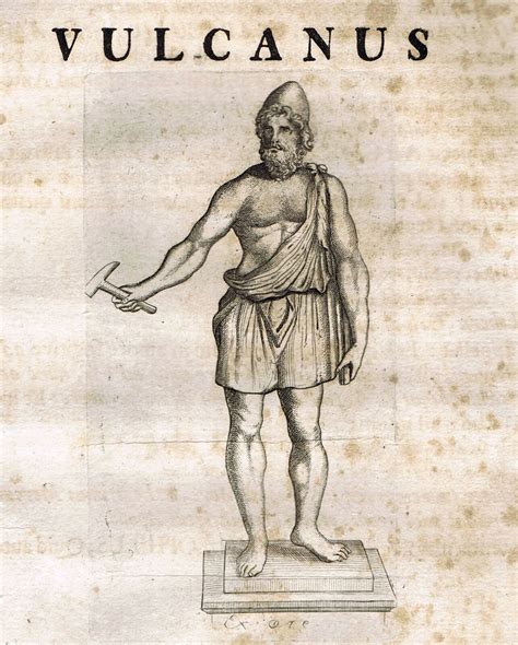 Vulcan Roman God Of Fire 1696 Beger Engraving Ebay
