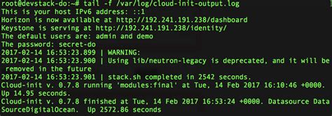 using terraform to install devstack on digitalocean