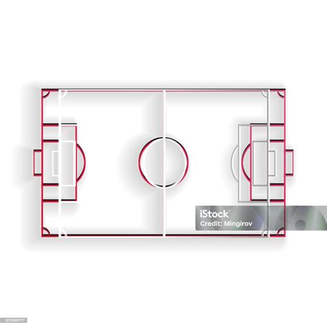 종이 컷 축구 장 또는 축구장 아이콘 흰색 배경에 격리 종이 아트 스타일 벡터 Championship에 대한 스톡 벡터 아트 및 기타 이미지 Championship